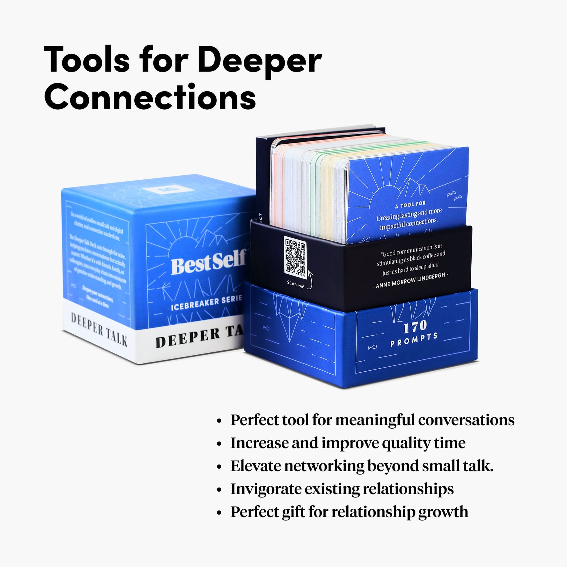 Deeper Talk Deck – Engage in Meaningful Conversations – BestSelf Co.