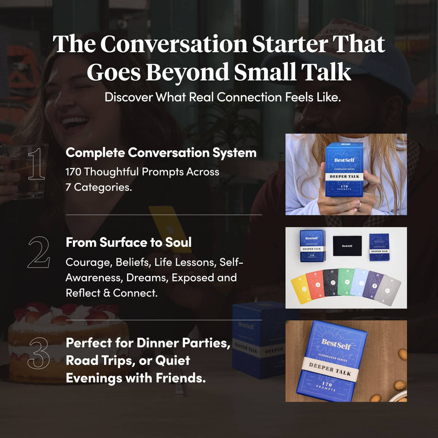 Deeper Talk Deck: 150 Prompts for Real Connection | BestSelf