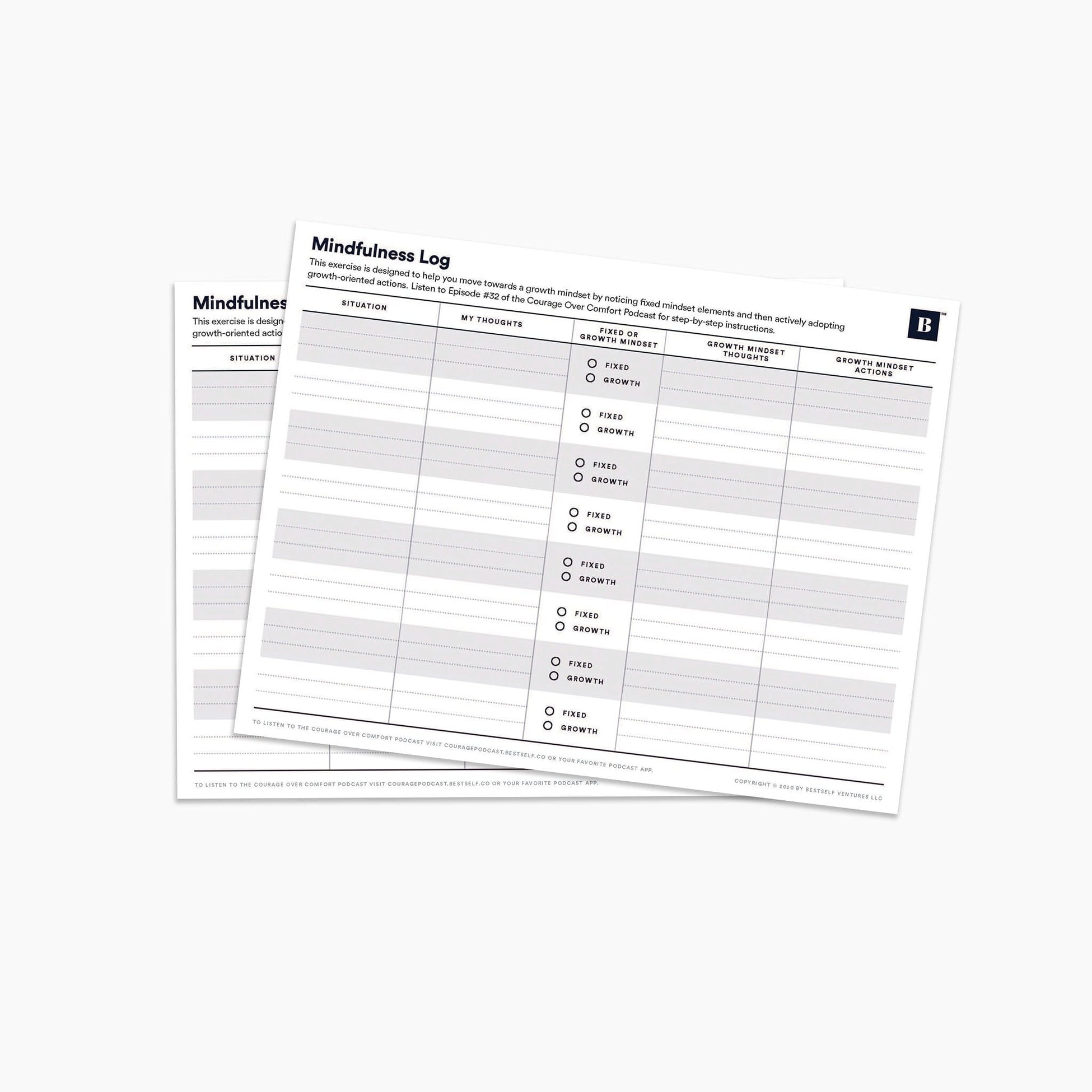 Mindset Shift Worksheet: Fixed vs. Growth – BestSelf Co.