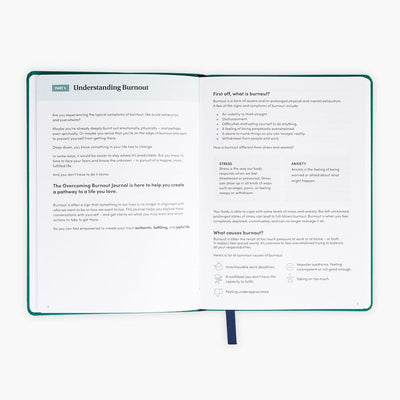 Overcoming Burnout Journal for Personal Reflection and Self-Care
