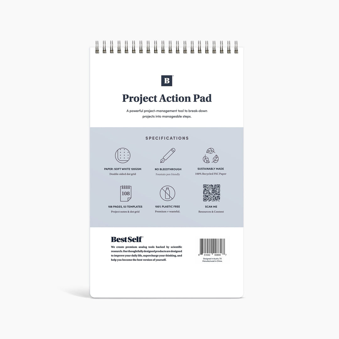Plan Efficiently with Our Project Action Pad – BestSelf Co.