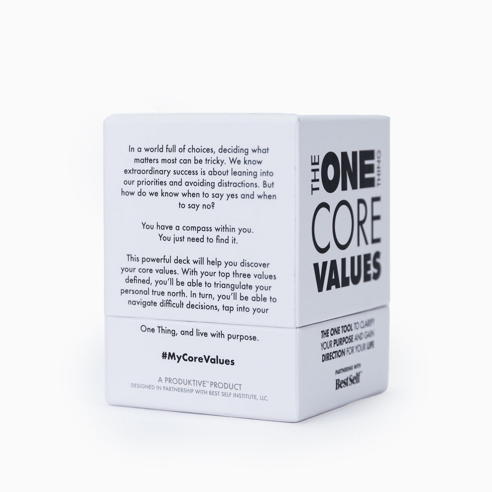 The One Thing - Core Values Deck