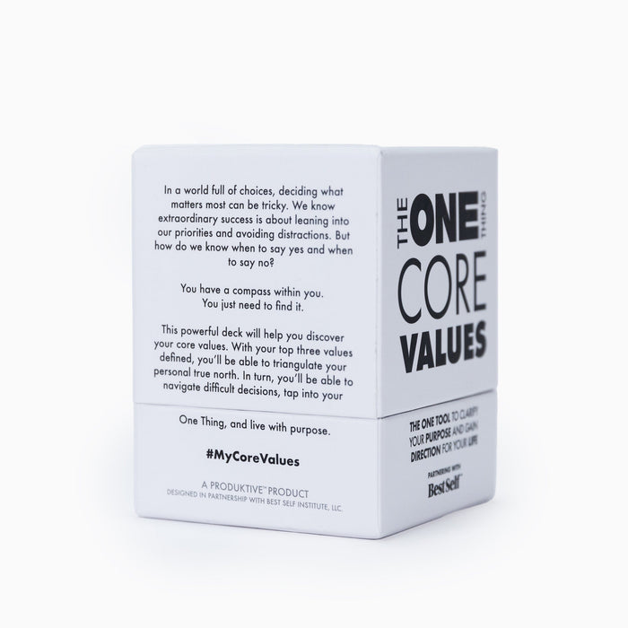 The One Thing - Core Values Deck