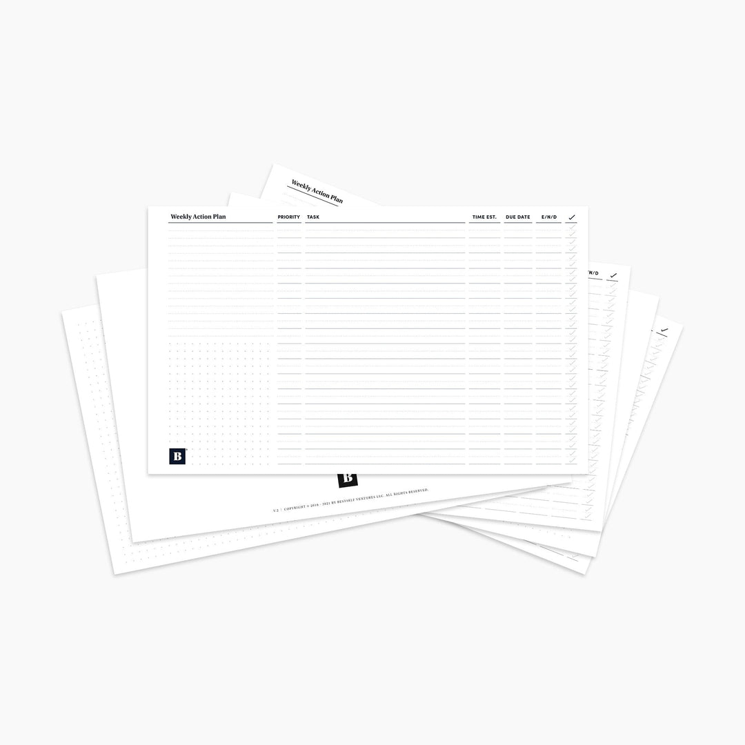 Weekly Action Pad – BestSelf Co.