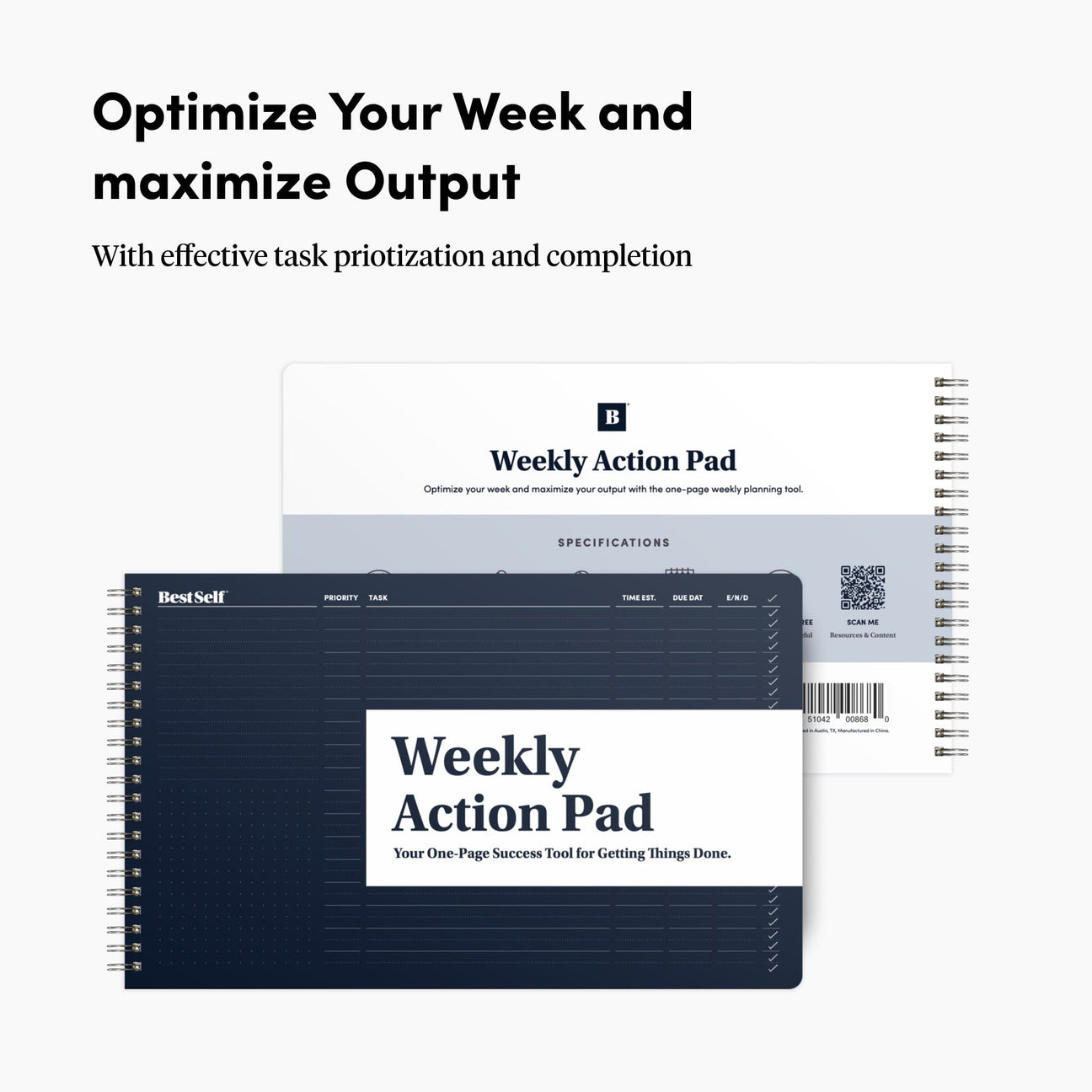 Weekly Action Planner | Organize Your Week | BestSelf – BestSelf Co.